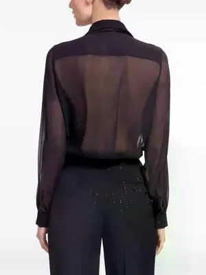 Elie Saab Pinstriped Silk Shirt