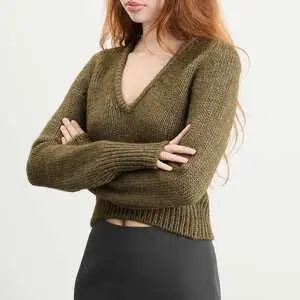 Our Legacy Sharp V-neck Jumper - Flush Green