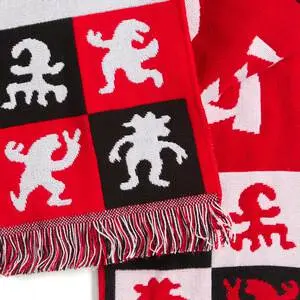 POLAR SKATE CO. Checkers Football Scarf