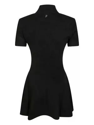 DONDUP Short Sleeve Ribbed Mini Dress