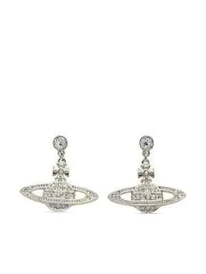 VIVIENNE WESTWOOD Mini Bas Drop Earrings - Silver
