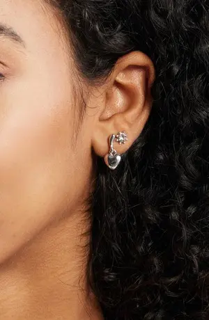 Bp. Stud And Hoop Earrings Set