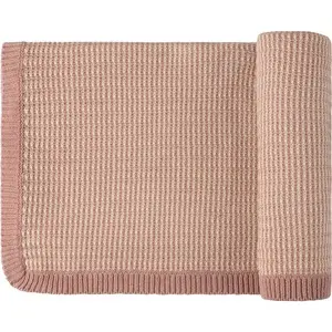 ELY'S & CO. Looms Thin Stripe Collectionblanket - Pink/ivory