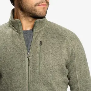 PETER MANNING NYC Polartec Fleece Zip-up Jacket - Olive