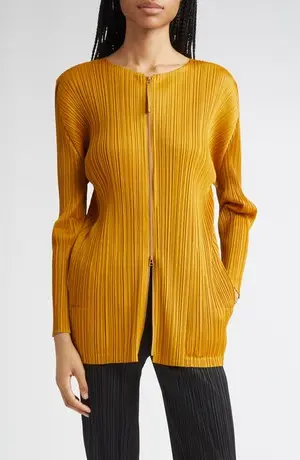 Issey Miyake Pleated Outerwear For Women