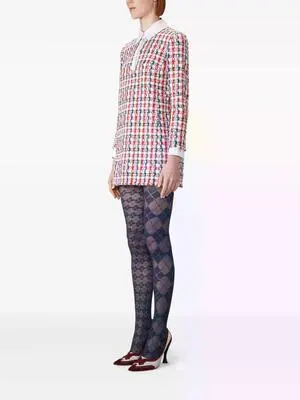 Thom Browne Gingham Tweed Mini Dress