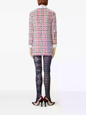 Thom Browne Gingham Tweed Mini Dress