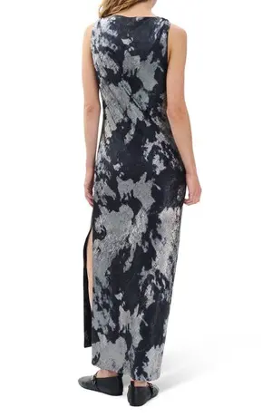 Rag & Bone Margaret Metallic Sleeveless Maxi Dress
