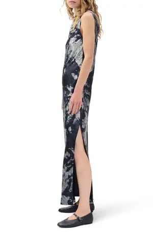 Rag & Bone Margaret Metallic Sleeveless Maxi Dress
