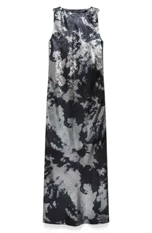 Rag & Bone Margaret Metallic Sleeveless Maxi Dress