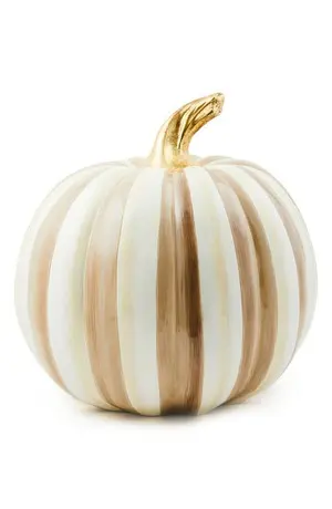 MACKENZIE-CHILDS Stripe Medium Pumpkin - Mocha