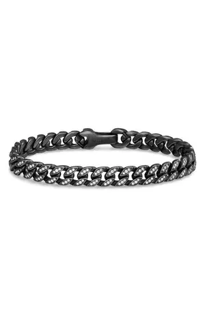 David Yurman Curb Chain Bracelet - Black Titanium