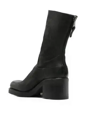 Elena Iachi Block-heel Leather Boots