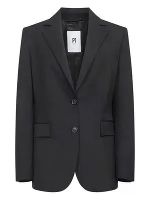 PT TORINO Notched-lapel Single-breasted Blazer - Black