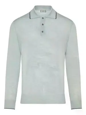 Canali Long Sleeve Polo Shirt