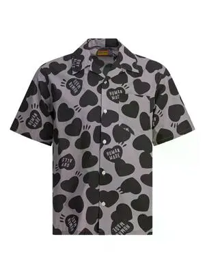 HUMAN MADE Heart-print Shirt Grey