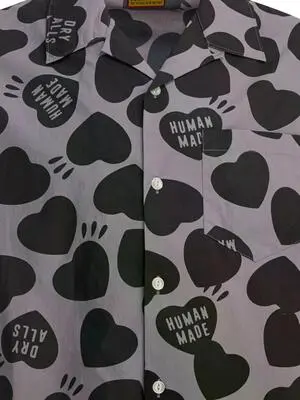 HUMAN MADE Heart-print Shirt - Grey