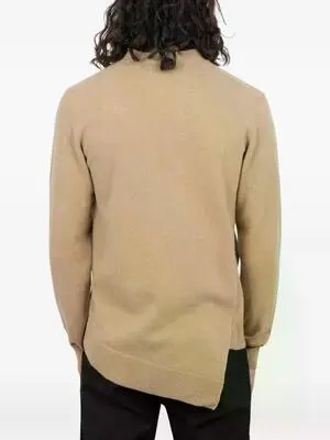 Comme Des Garçons Buttoned Ribbed Sweater
