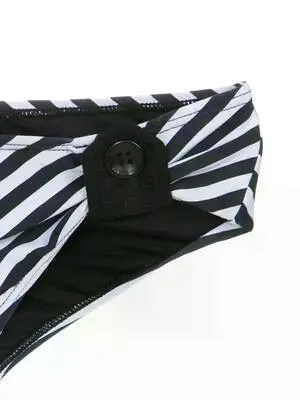 AMIR SLAMA Striped Halterneck Bikini Set