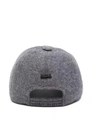 Fedeli Panelled Baseball Cap - Grey