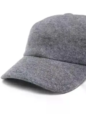 Fedeli Panelled Baseball Cap - Grey