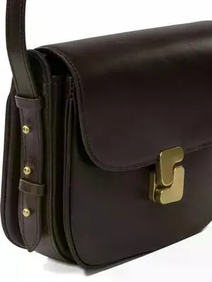 Soeur Mini Belissima Leather Crossbody Bag - Black