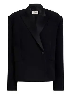 Khaite Notched Lapel Single-button Jacket