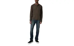 Paige Abaroa Slim Fit Henley - Deep Oak