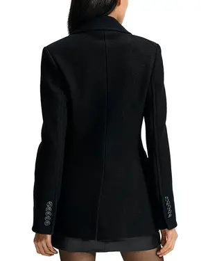 Veronica Beard Duran Wool Coat - Black