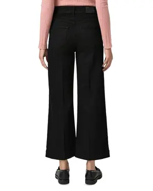 Paige Anessa Petite High Rise Wide Leg Jeans