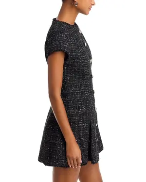 French Connection Speckled Tweed Mini Dress