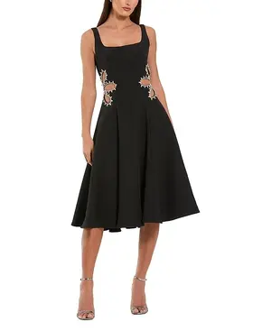 Sleeveless Crepe Cocktail Dresses