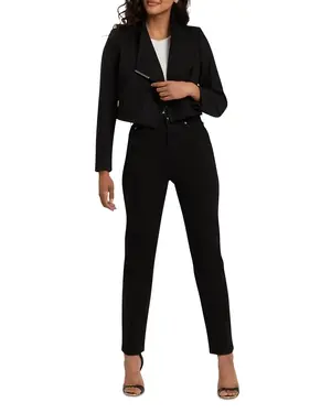 Ted Baker London Wool Blend Wrap Jacket - Black