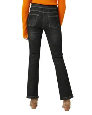 Hue Crosshatch High Rise Bootcut Jeans