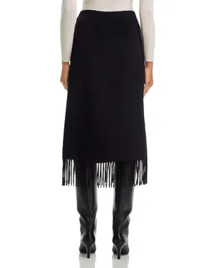 Rails Oliver Fringe Trim Midi Skirt