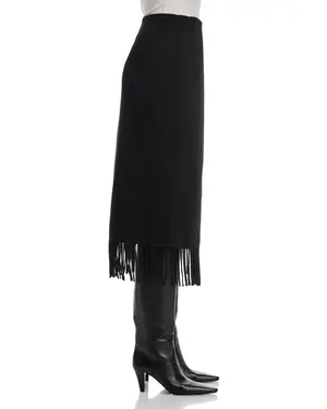 Rails Oliver Fringe Trim Midi Skirt