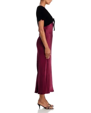 Rails Dory Velvet Shrug Satin Dress