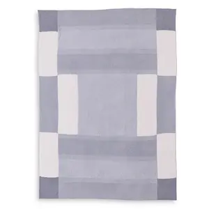 Barefoot Dreams Cozychic Costa Block Throw - Moonwater