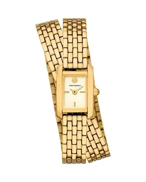 Tory Burch The Eleanor Mini Watch - White/gold