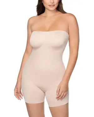 TC FINE INTIMATES Strapless Shaping Bodysuit - Warm Beige