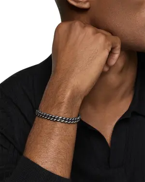 David Yurman Curb Chain Bracelet With Diamonds