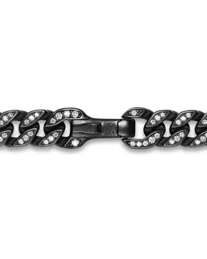 David Yurman Curb Chain Bracelet With Diamonds