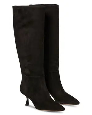 Kate Spade New York Adele Suede Tall Boots - Black