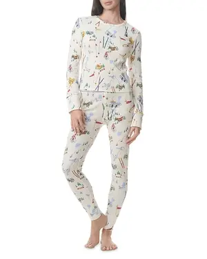 Polo Ralph Lauren Joggers Pajama Set - Travel Ski Print