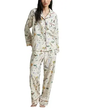 Ralph Lauren Printed Pajama Set - Traveler Ski Print