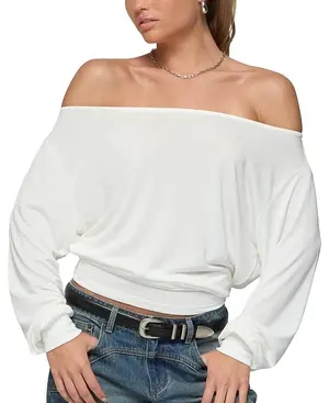 White Off Shoulder Blouse Blouses