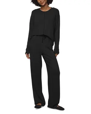 Splendid Supersoft Trim Pants - Black