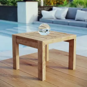 MODWAY Upland Outdoor Patio Wood Side Table