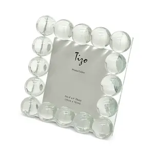 TIZO Crystal Glass Single Bubble Frame, 4 X 4 - Clear