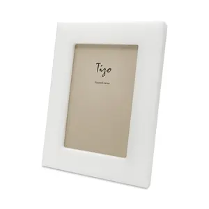 TIZO White Lucite Photo Frame 5 X 7 - No Color